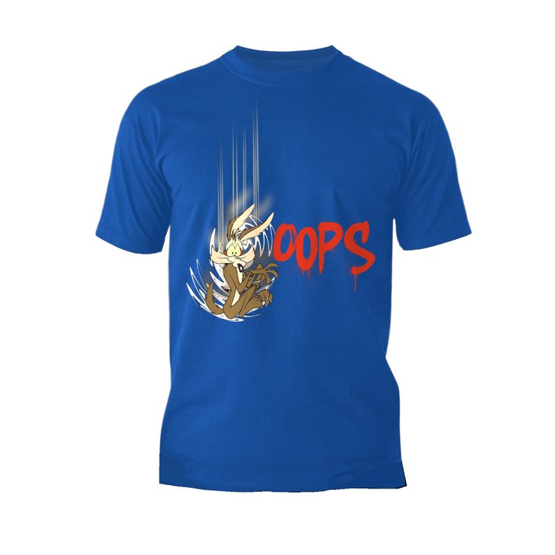 Camiseta de Looney Tunes Wile E Coyote Oops Falling, camiseta gráfica ...