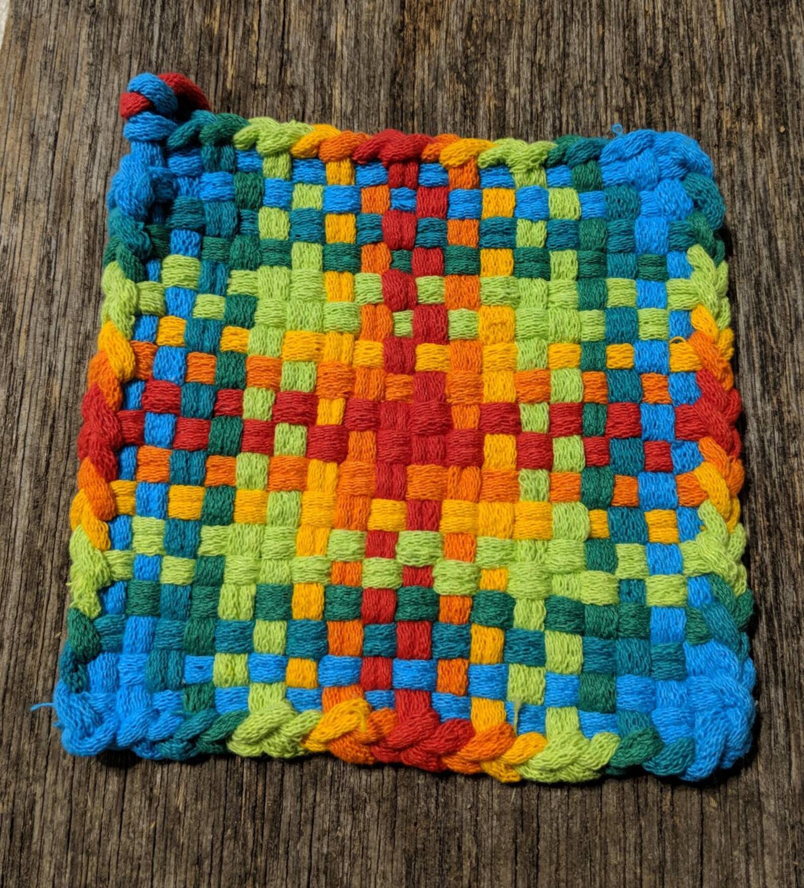 Colorful Old Fashioned Handmade Cotton Potholders Hot Pads & - Etsy