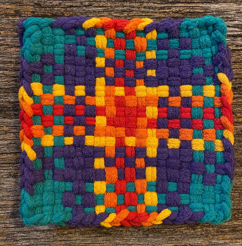 Colorful Old Fashioned Handmade Cotton Potholders Hot Pads & | Etsy