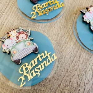 Personalized Safari Animal Plexi Magnet: Baby Shower Favor - Etsy