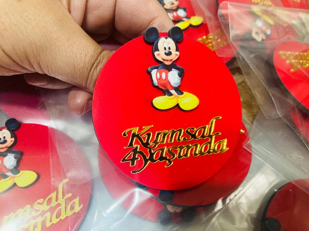 Mickey Mouse Magnet, Personalized Baby Magnet,baby Favors for Guests ...