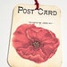 Red Poppy Tags-set of 6-red Flower Tag-postcard Poppies Garden Tagss ...