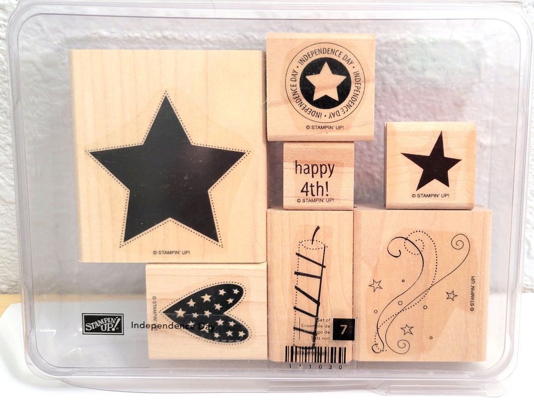 4th of July Stamps-2 Sets-1 Stampin Up-patriotic Stamps-uncle Sam ...