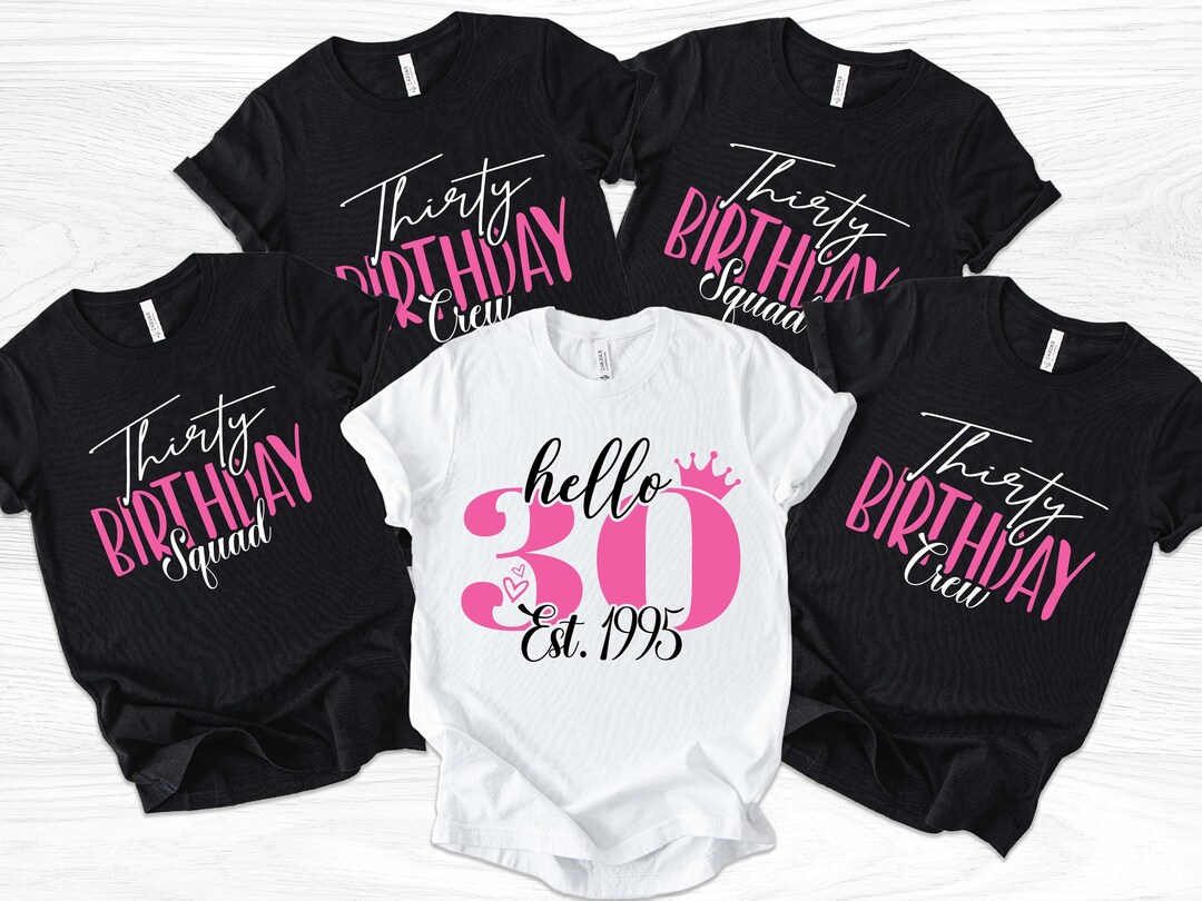 Hello Thirty Birthday Milestone SVG PNG Bundle Set - Est. 1995 ...