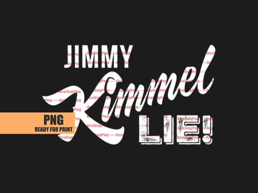 Anti Jimmy Kimmel - Charlie Kirk PNG File for Sublimation (300 DPI) - Etsy