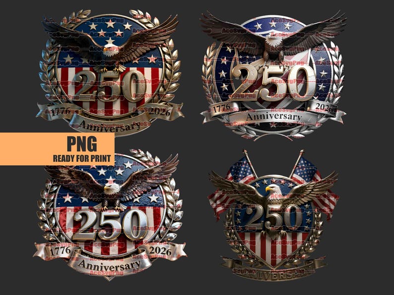 USA 250th Anniversary PNG, 1776-2026, America 250 Emblem, Semi ...