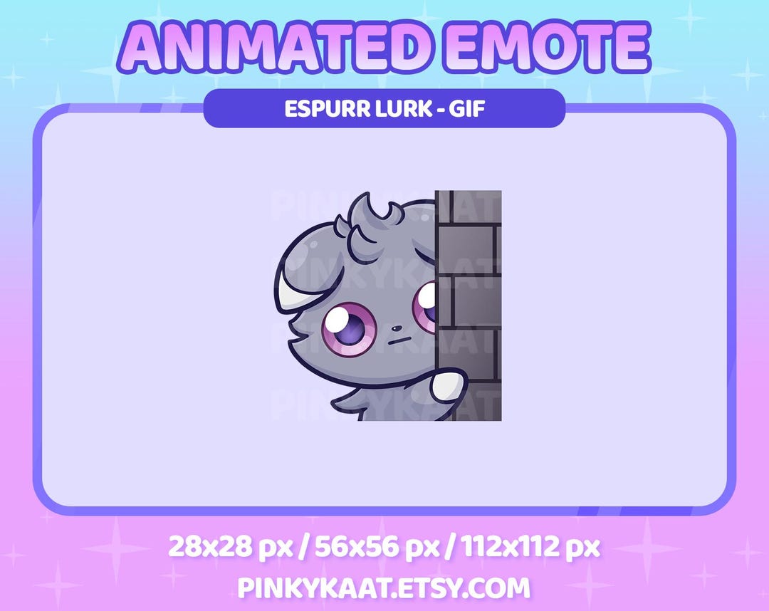 Animated Espurr Lurk Emote for Twitch, Discord, Youtube (GIF) - Etsy