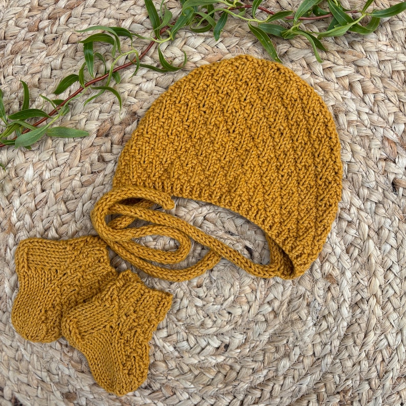 Baby Knitting Pattern Bundle, Cardigan Bonnet Socks Set (PDF ...