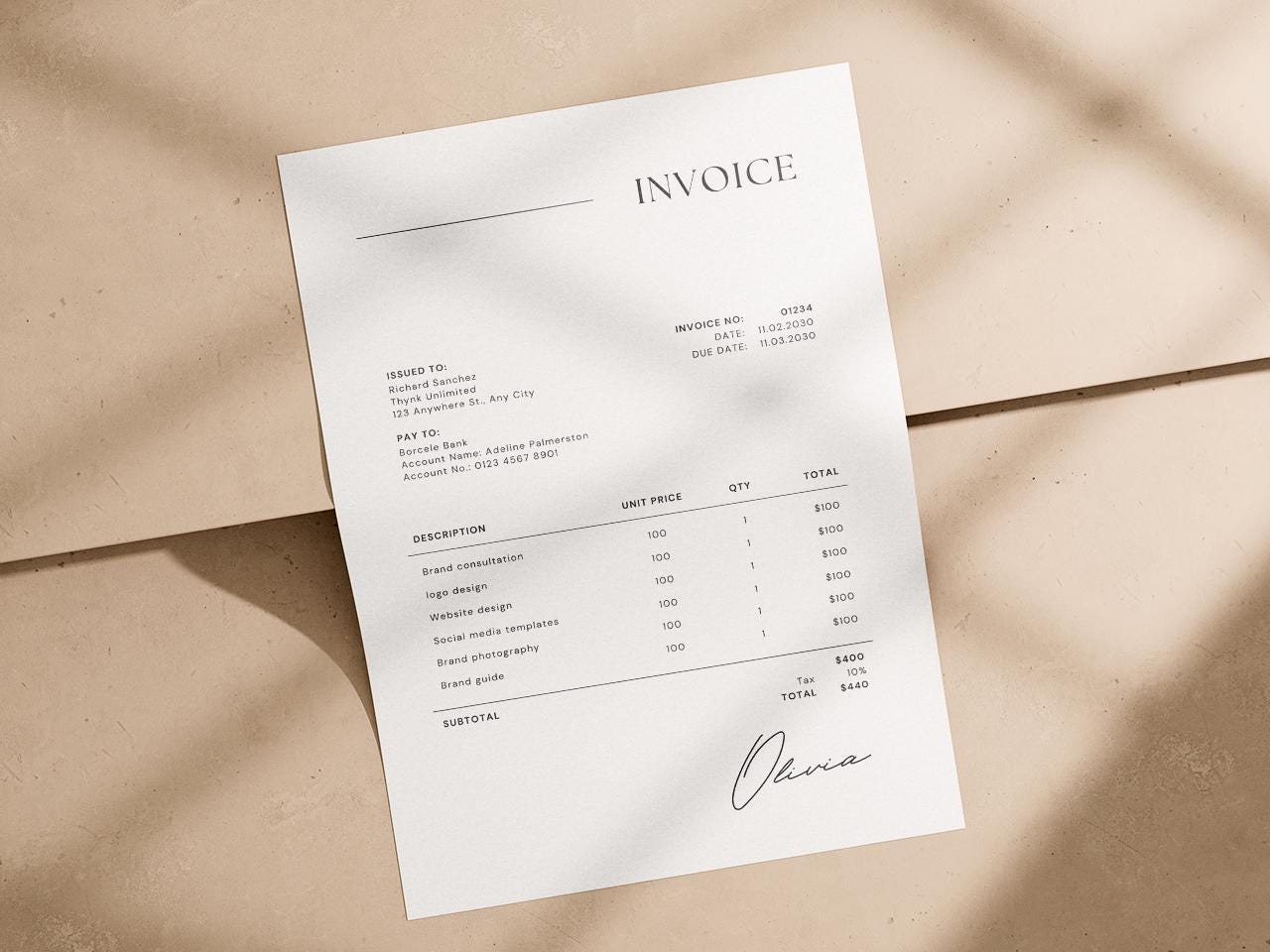 Blank Invoice Canva Designs, Invoice Format, Invoice Software, Send ...
