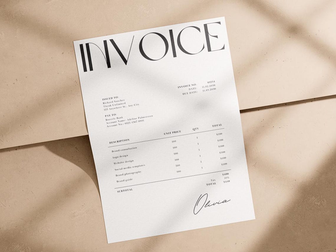 Online Invoicing Canva Project, Invoice Software, Invoice Creator ...