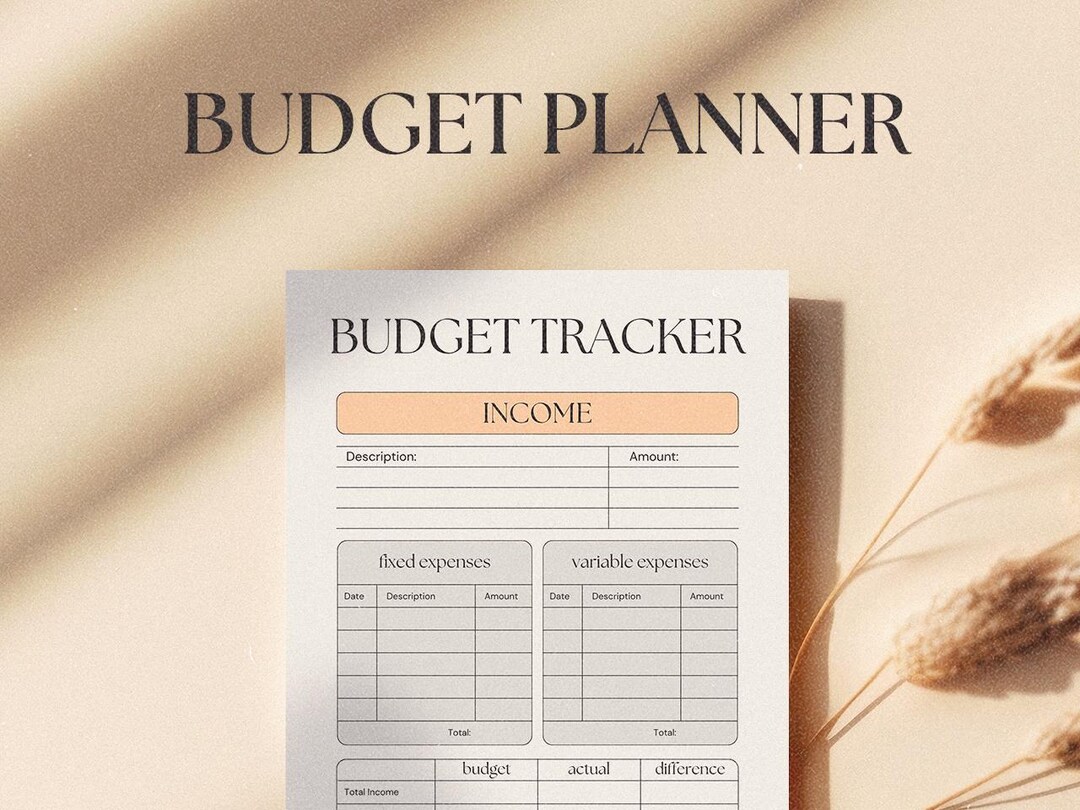 Monthly Expense Sheet Canva Design, Budget Planner, Personal Budget ...