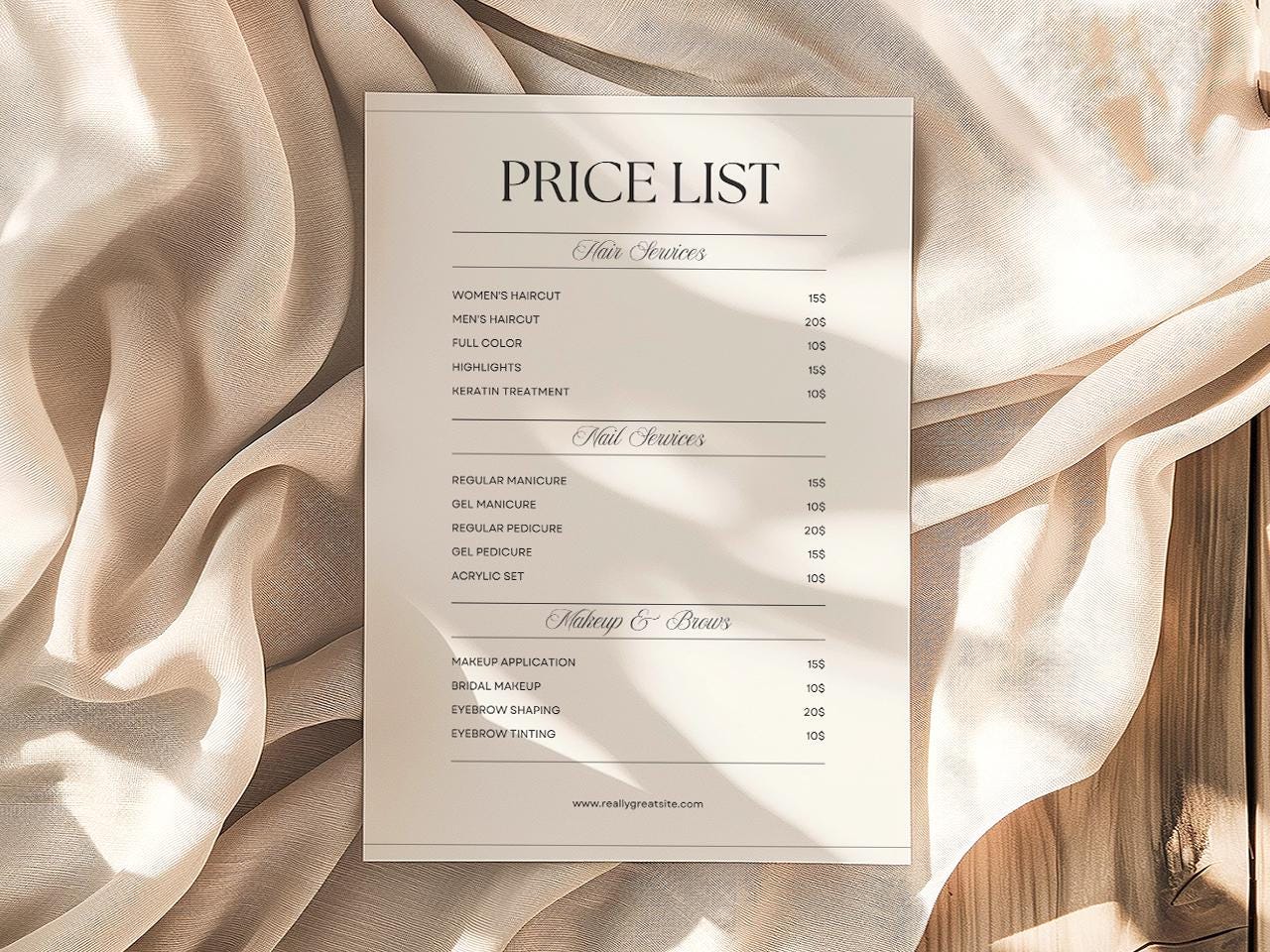 Pricing Guide Canva Designs, Cost List, Price List Design, Wholesale ...