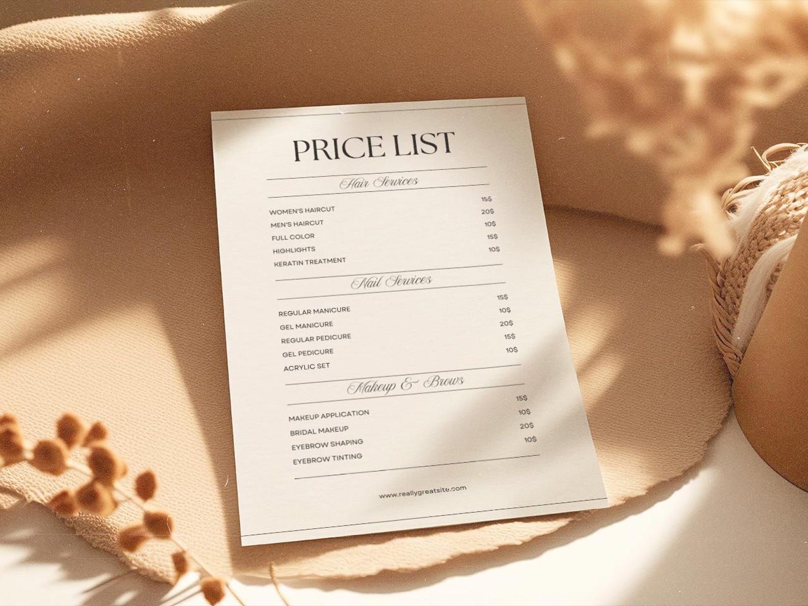 Pricing Guide Canva Designs, Cost List, Price List Design, Wholesale ...