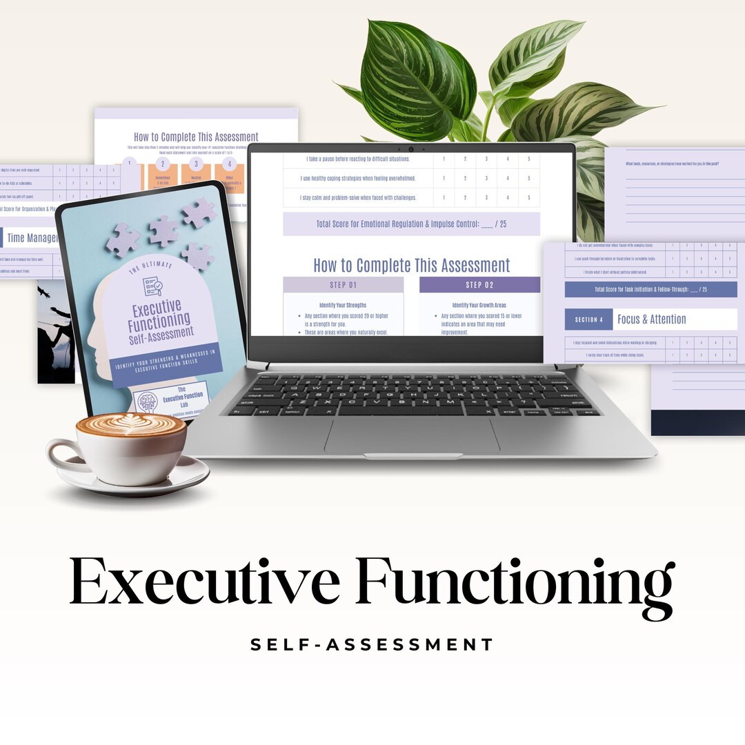 Executive Functioning Self Assessment PDF | ADHD, Focus, Organization ...