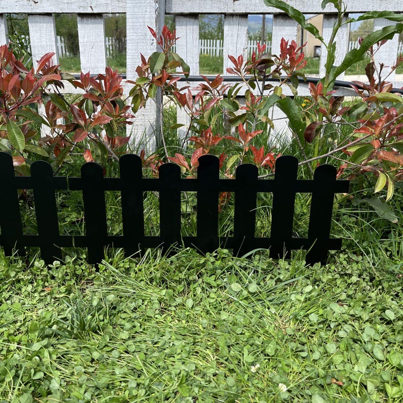 Metal Garden Fence Panels, Miniature Fence, Garden Fence Decor, Metal ...
