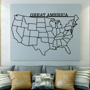 Personalized Metal USA Map Wall Art – United States Decor - Etsy