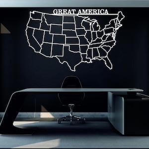 Personalized Metal USA Map Wall Art – United States Decor - Etsy