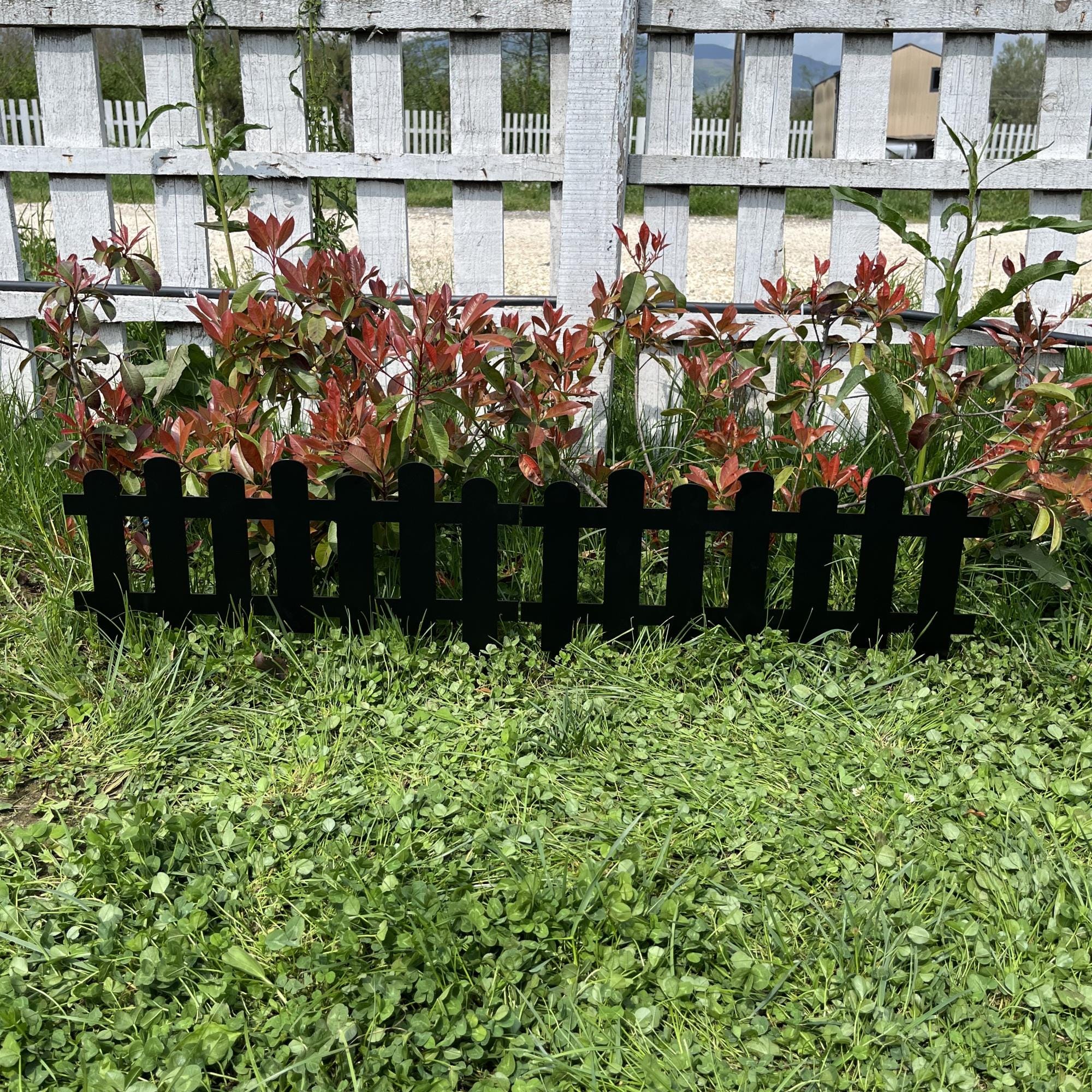 Metal Garden Fence Panels, Miniature Fence, Garden Fence Decor, Metal ...
