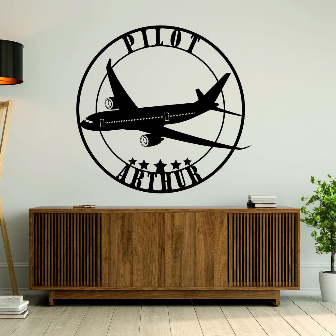 Custom Airplane Decor, Airplane Metal Art, Metal Airplane Sign ...