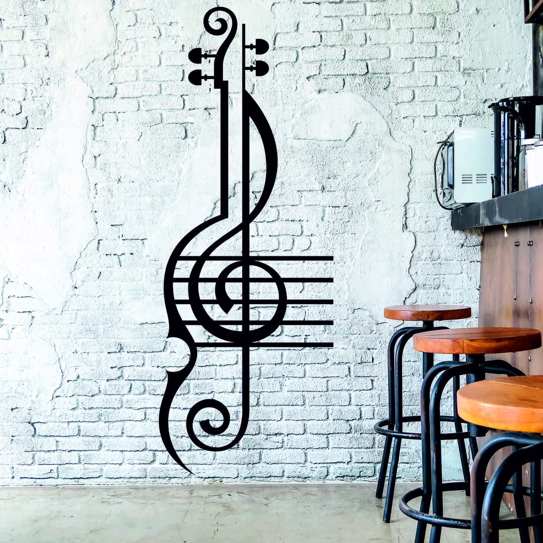 Metal Violin Wall Art, Music Room Decor - Etsy