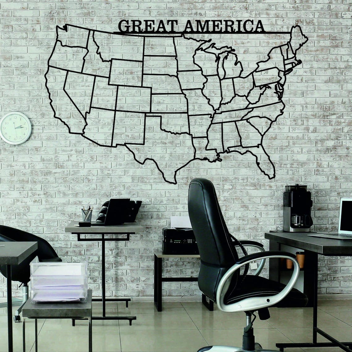 Personalized Metal USA Map Wall Art – United States Decor - Etsy