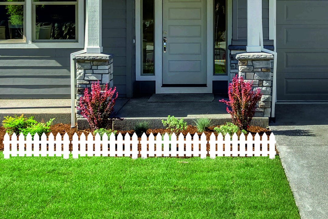 4 Piece Mini Metal Garden Fence Set – Decorative Garden Panels, Yard ...