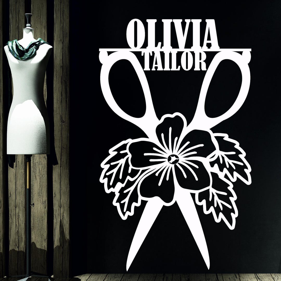 Custom Tailor Shop Sign, Custom Name Tailor Sign, Custom Seamstress ...