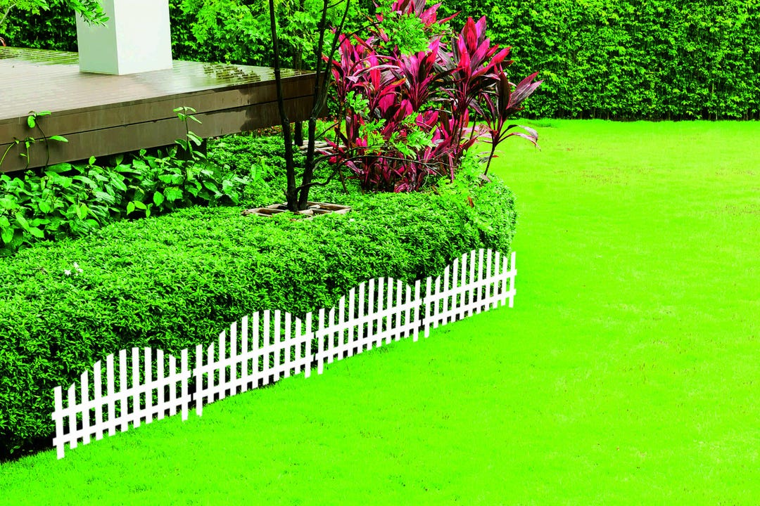 4 Pıece Set Metal Garden Fence Panels, Miniature Fence, Garden Fence ...