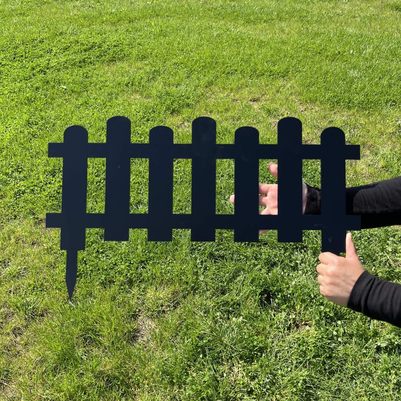 Metal Garden Fence Panels, Miniature Fence, Garden Fence Decor, Metal ...