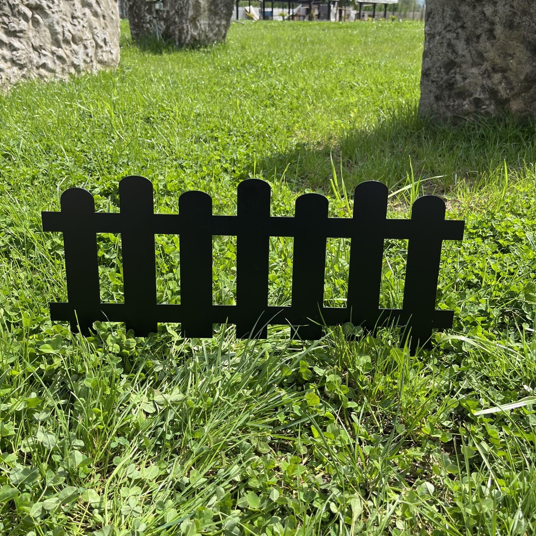 Metal Garden Fence Panels, Miniature Fence, Garden Fence Decor, Metal ...