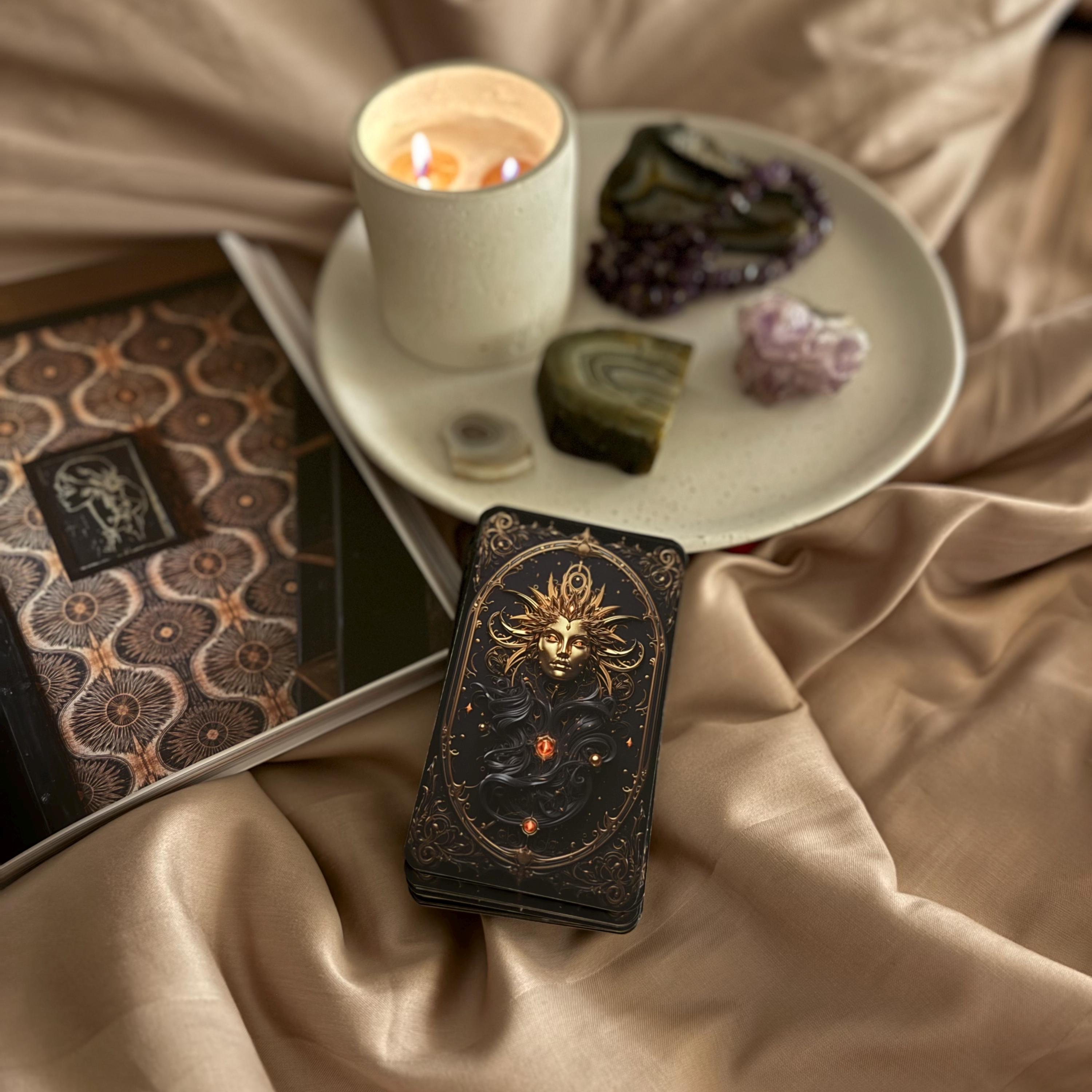 Fortuna Tarot: Mystical Tarot Deck & Valor Bag, 78 Cards Full Deck ...