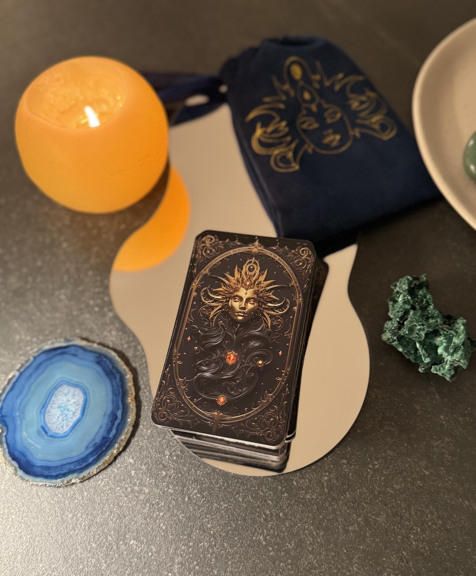Premium Custom 78-card Tarot Deck With Ai-generated Art and Velvet ...