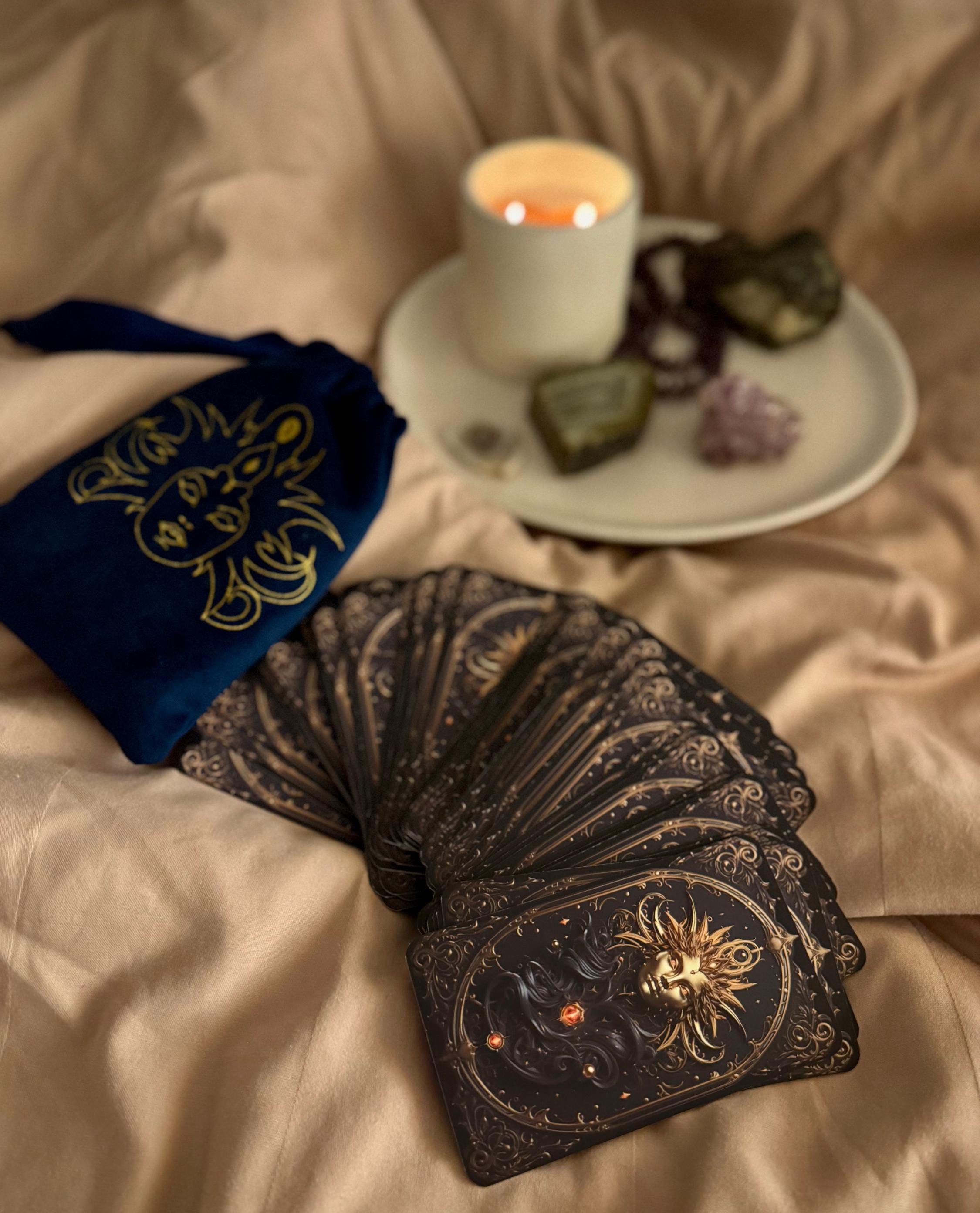 Premium Custom 78-card Tarot Deck With Ai-generated Art and Velvet ...
