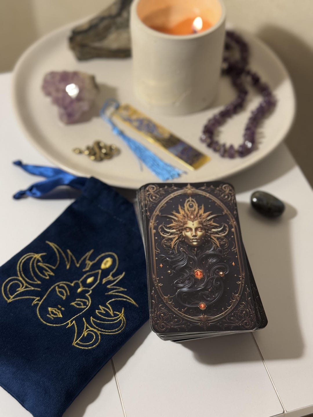 Luxury Tarot Deck With Velvet Bag Tarot Cards for Divination ...