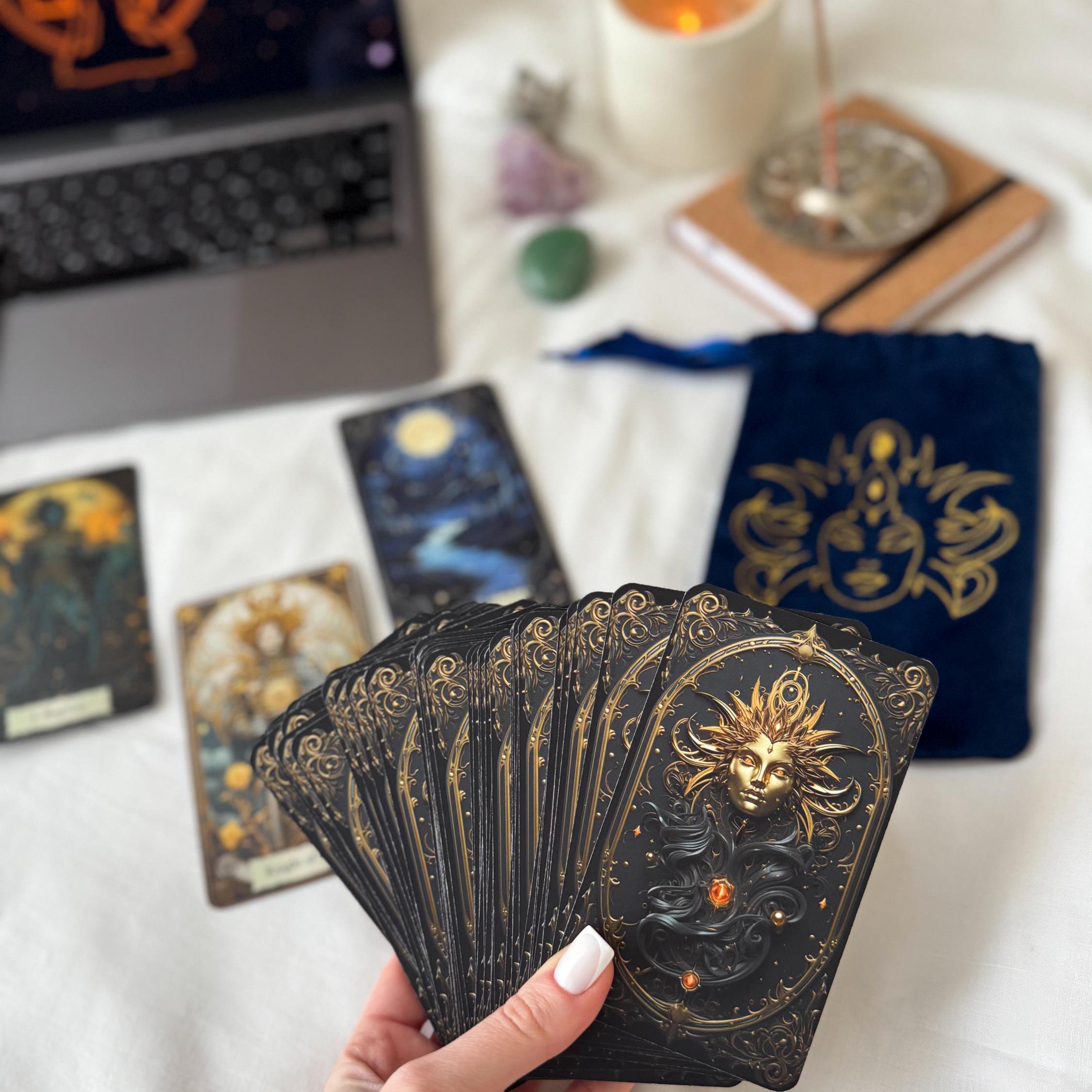 Fortuna Tarot Deck: Unique Tarot Card Deck With Digital Guidebook and ...