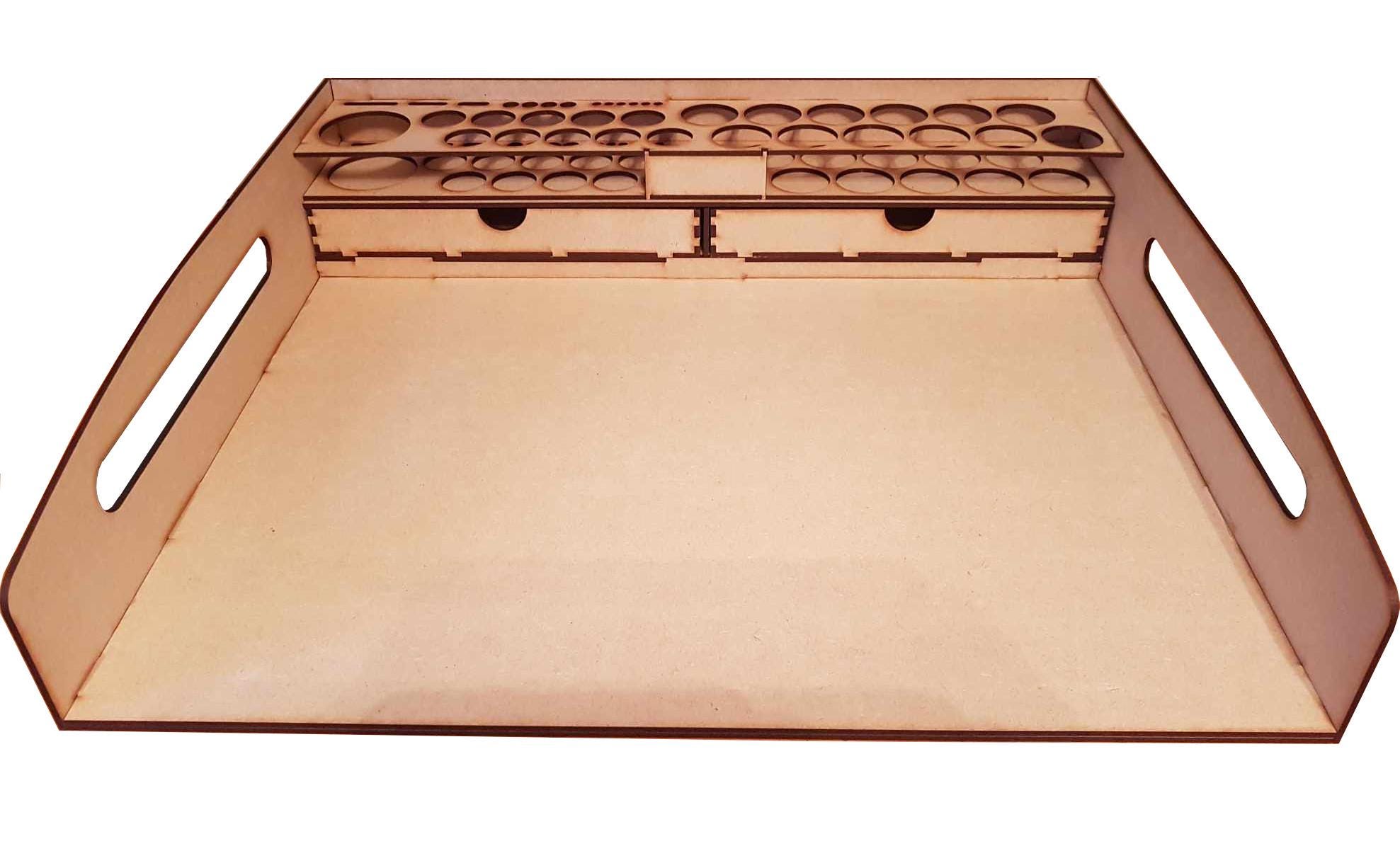 A3 Modeller's Workstation Fits A3 Cutting Mat, Holds Vallejo, AK Paints ...