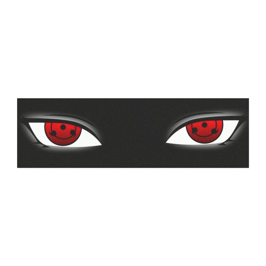 FOR BLACK CARS Sharingan Eyes Car Magnets, Naruto Car Magnet, Anime ...