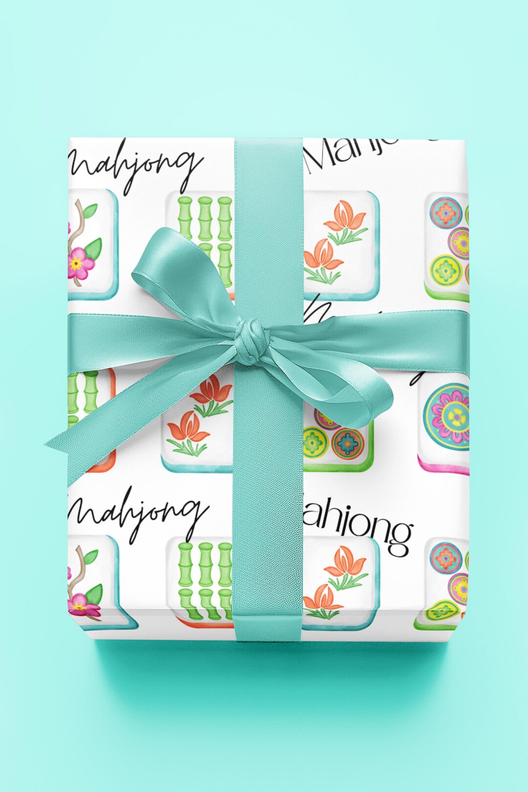 Mahjong Gift Wrap Papers , Mahjong Wrapping Paper, Chinese Tile Game ...