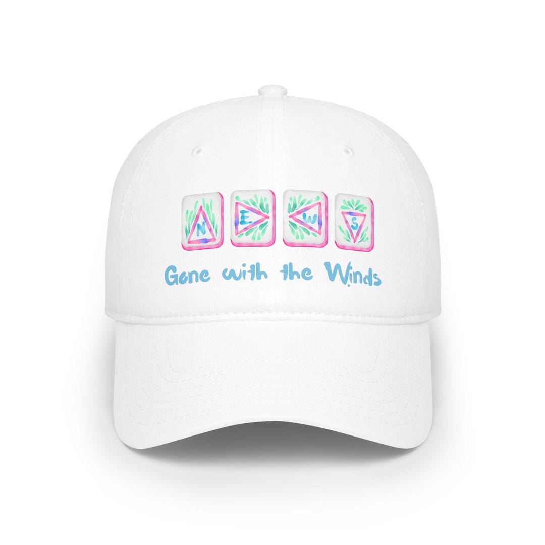 Fun Mahjong Cap Mahjong Lovers Hat Mahjong Baseball Cap. Funny Mahjong ...