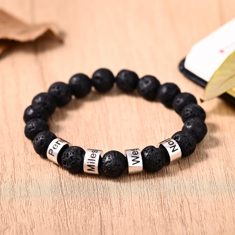 Mens Black Stone Chains - Etsy