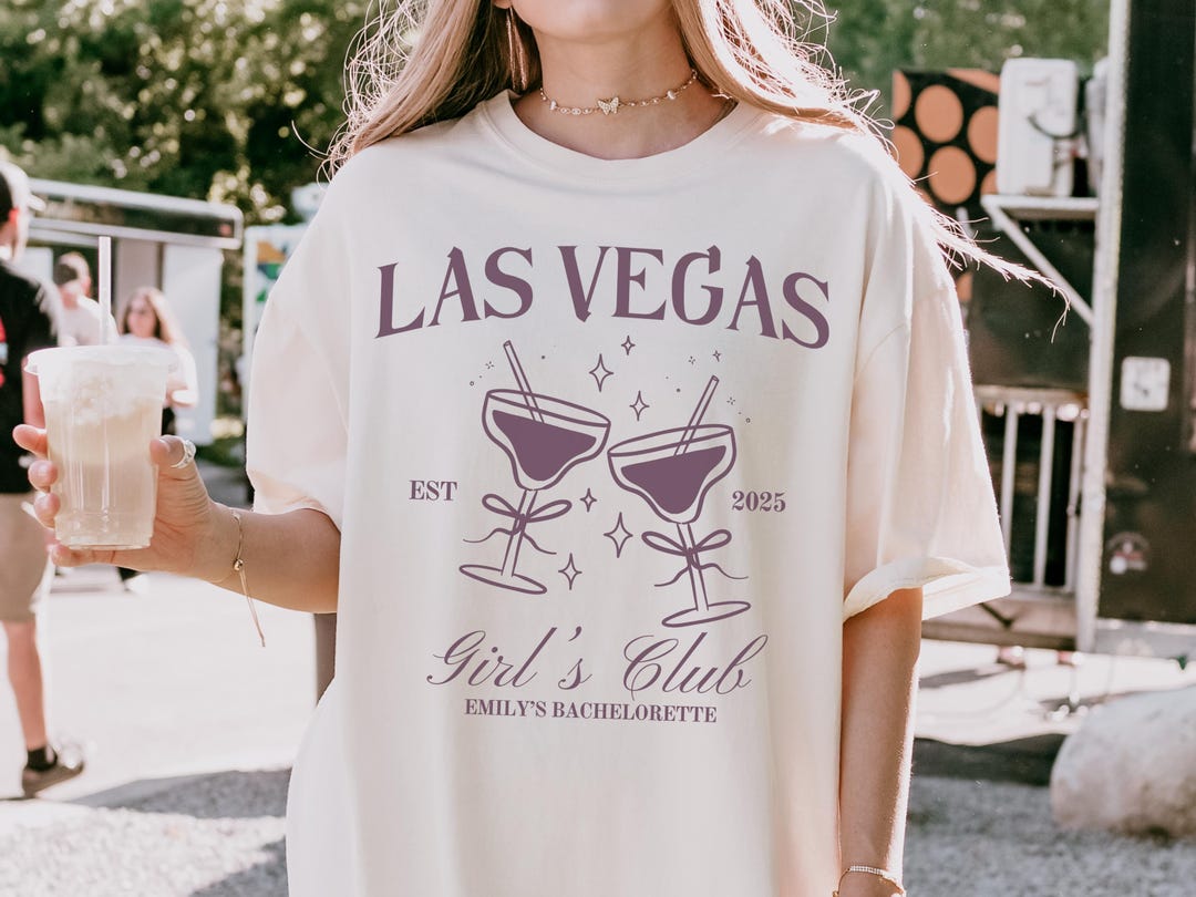 Las Vegas Bachelorette Merch, Vegas Social Bach Club Tee, Custom ...