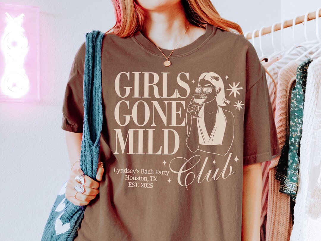 Custom Girls Gone Mild Bachelorette Party Tshirt, Luxury Spa Day Bridal ...