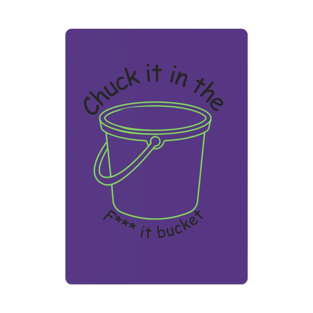 Funny Poker Cards Set | Chuck It in the F*** It Bucket | Gift for ...