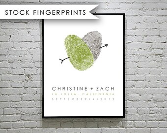 Fingerprint Guest Book Wedding - Etsy
