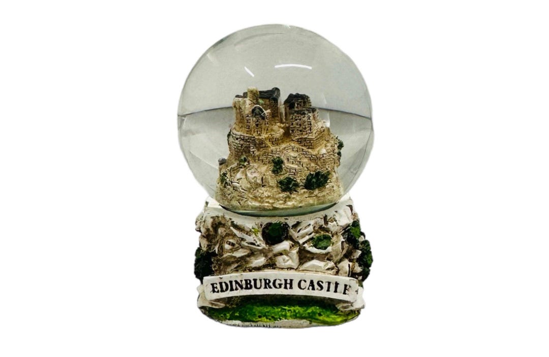 Edinburgh Castle Snowglobe Figurine - Table Snowglobe - Scottish ...