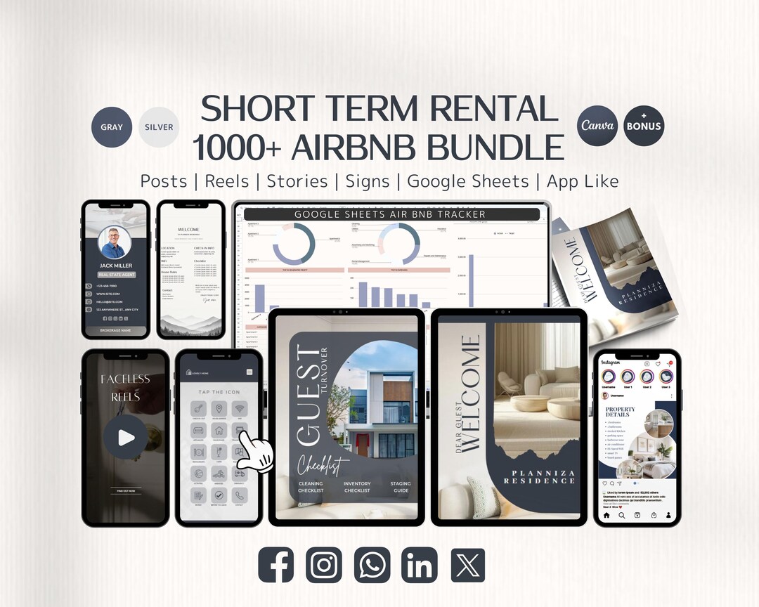 2025 Short Term Rental Welcome Book: Airbnb Welcome Book, Welcome Sign ...