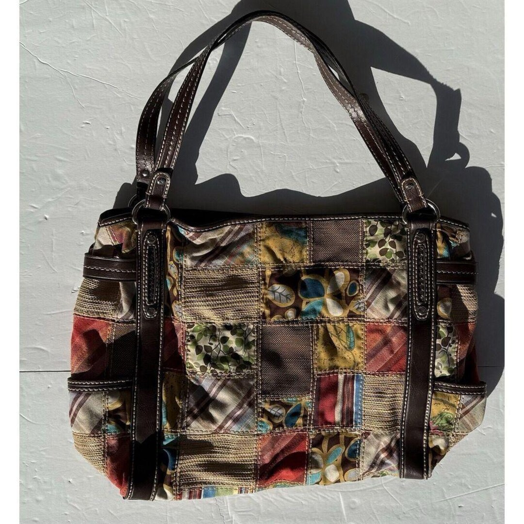 FOSSIL Crossbody Purse Patchwork Long Live Vintage Distressed Colorful ...