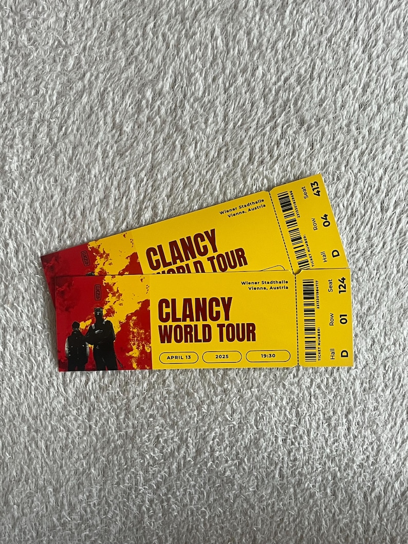 Clancy World Tour Ticket Template Twenty One Pilots 2025 Digital - Etsy