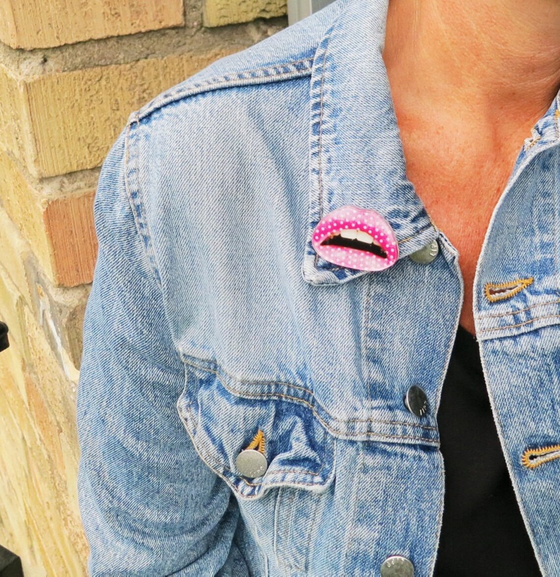 Fun Brooch Pin BadgeBack to schoolPop Art Jewelry 90s retro | Etsy