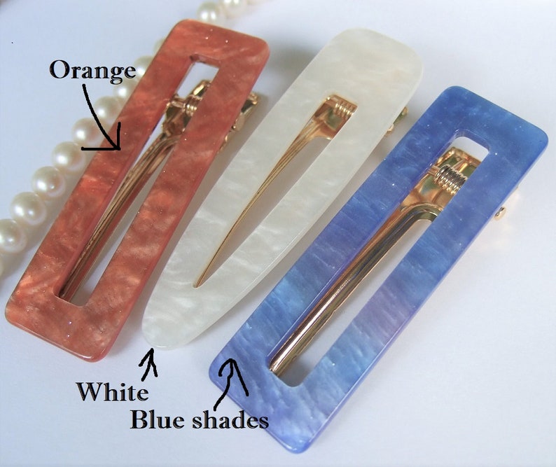 Tortoise shell hair clipDuckbill clipAcrylic hair | Etsy